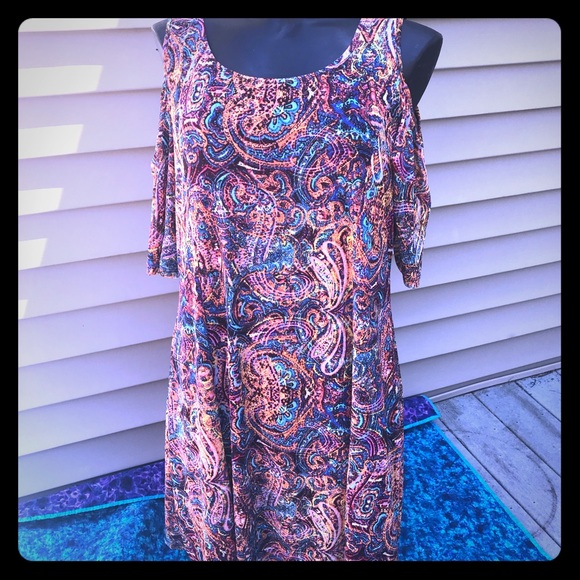 Dresses | Xl Dress Light Flowing Colorful Cozy Cute | Poshmark
